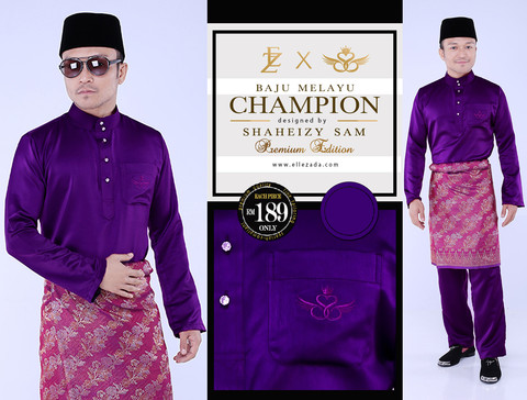 18+ Inspirasi Modis Baju Melayu Violet