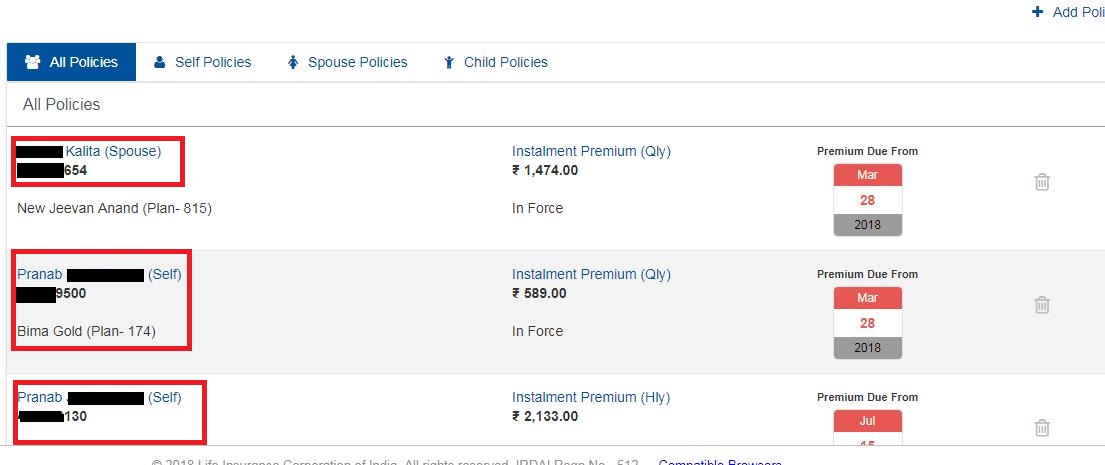 How to check LIC policy status, vested bonus and policy schedule online?