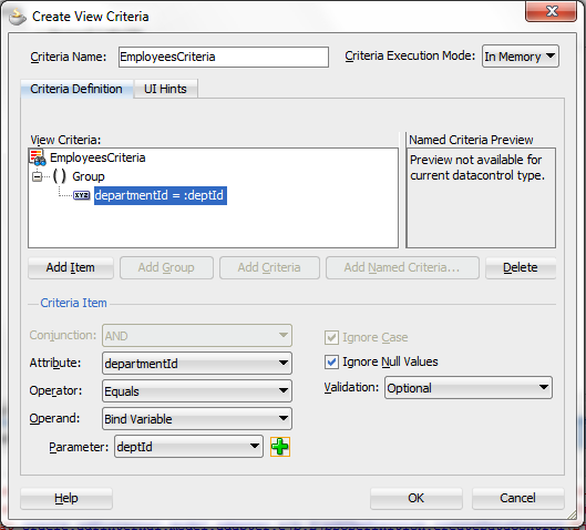 Unwinding ADF: EJB Named Criteria - Apply bind variable in Backingbean Unwinding ADF: EJB Named Criteria - Apply bind variable in Backingbean