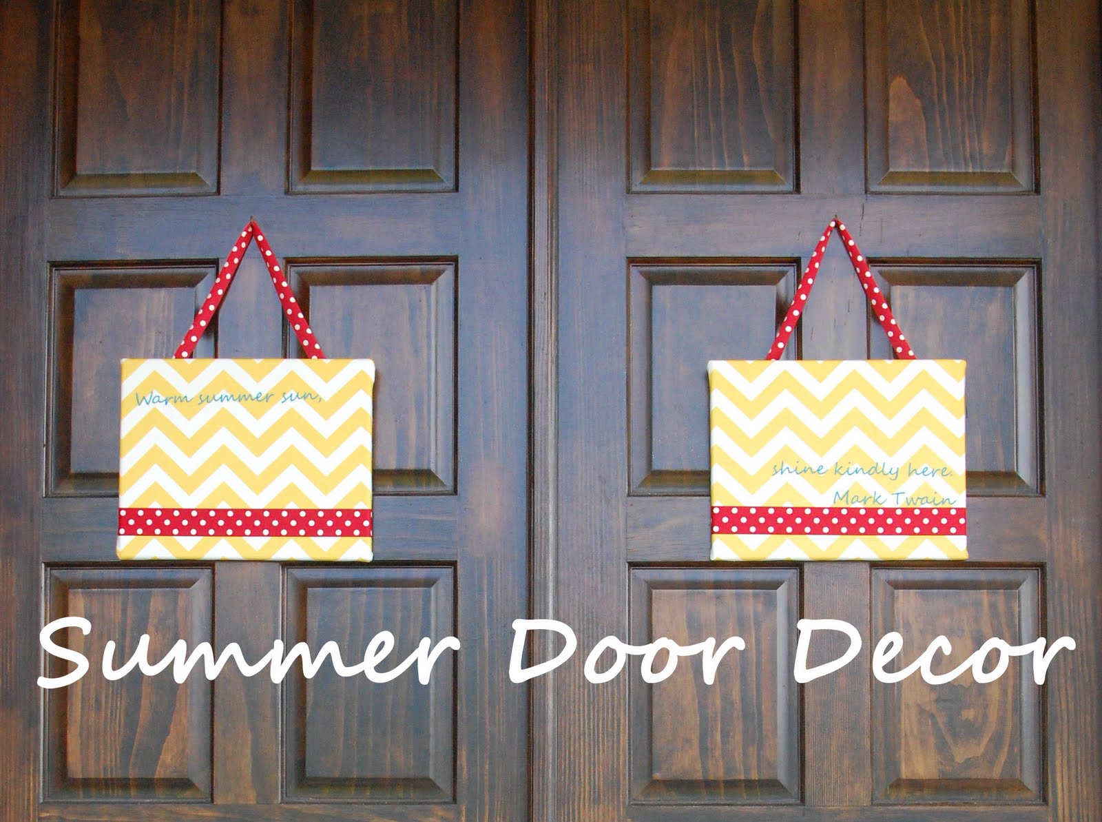 *Random Thoughts of a SUPERMOM!*: Summer Door Decor