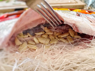 The Spices Of Life . . .: Baked Striped Bass With Vermicelli and ...