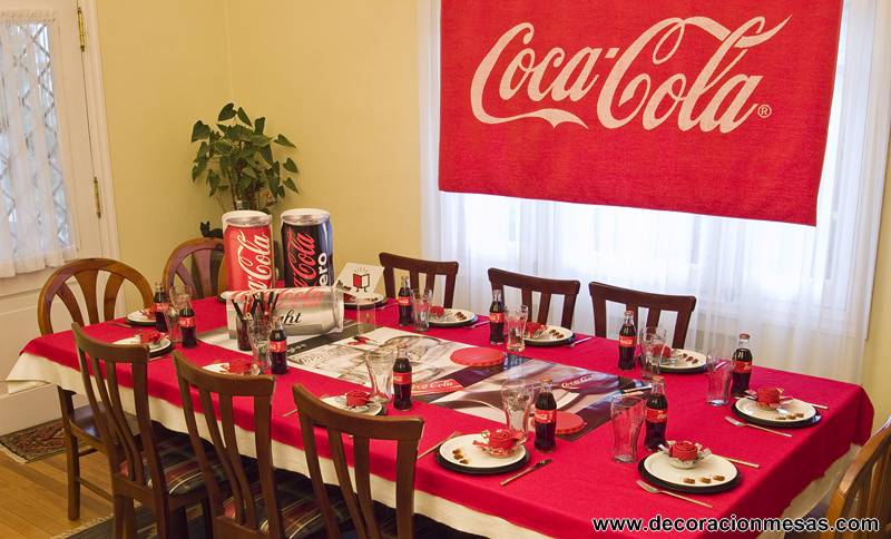 Decoracion de mesas: Mesa Premio Coca-Cola