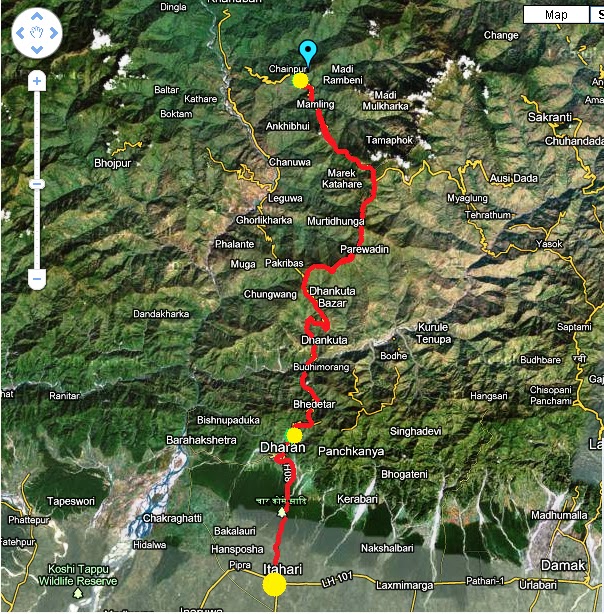CHAiNPUR @ Arun Valley: maps