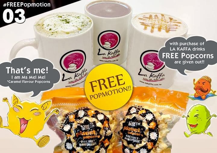 Buy La Kaffa Coffee drink FREE a pack of planet popcorns |Discover,Your ...