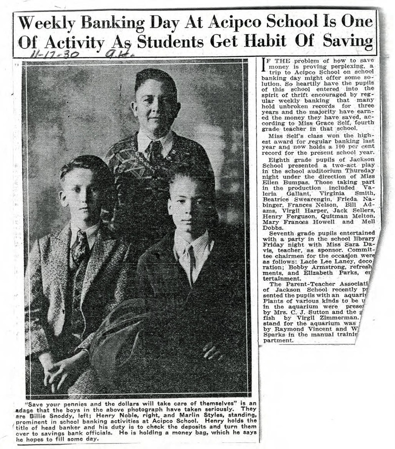 Historical Newspaper Articles Covering Birmingham's Elementary Schools ...