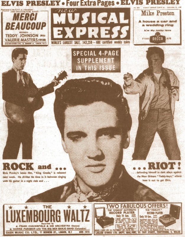 SIXTIES BEAT: New Musical Express - Elvis Presley