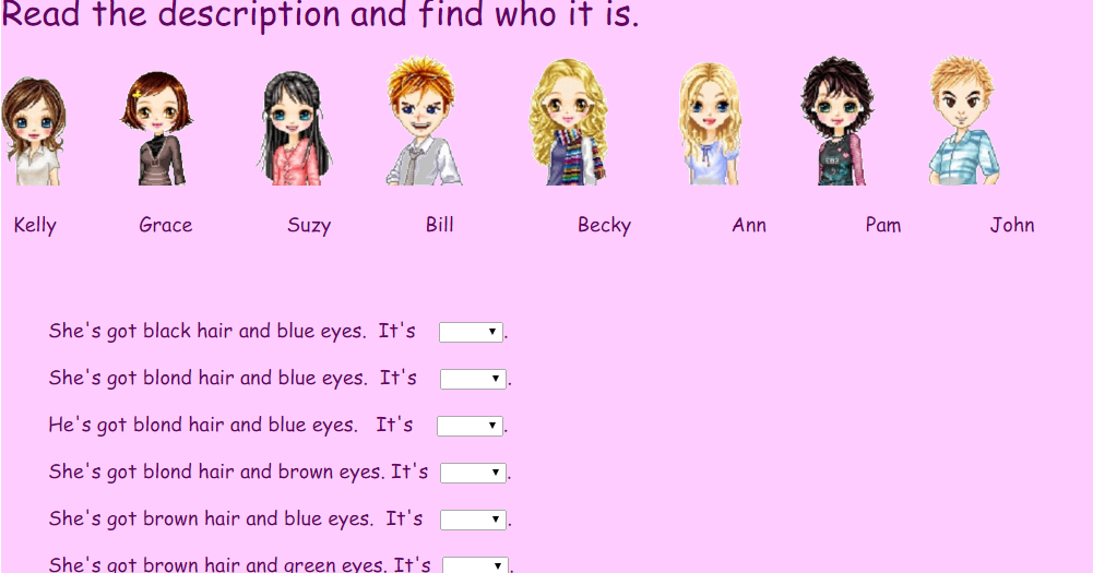 FOURTH COURSE: Describing people games