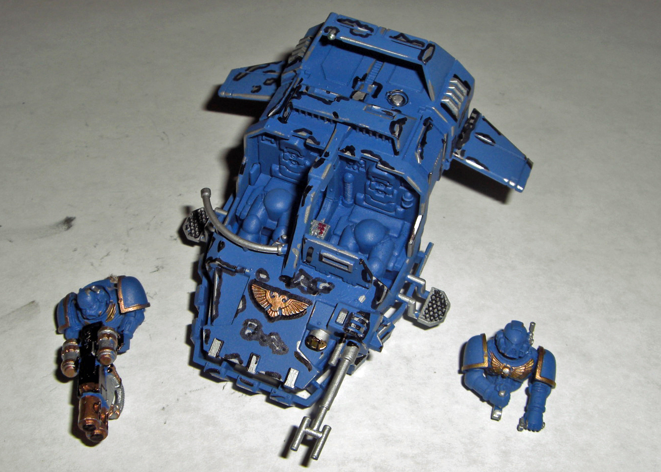 Mezmaron's Lair: "Painting" 40K Space Marines with Sharpie Pens - Build ...