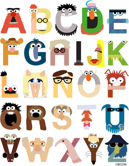 Vertically Striped Socks: The Muppet Alphabet
