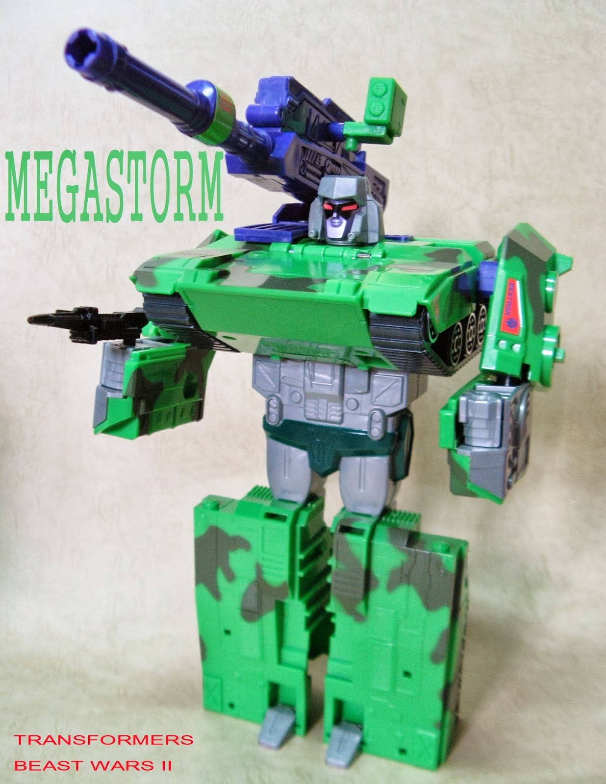 TRANSFORMERS BEAST WARS II D-12 MEGASTORM變形金剛特種變形勇士二米加頓