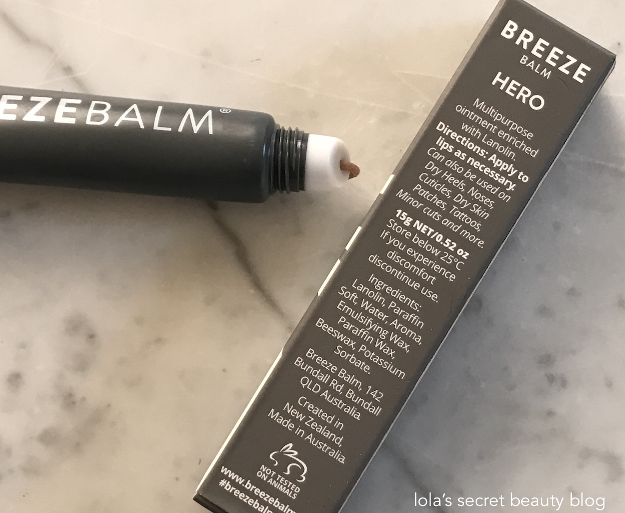 lola's secret beauty blog: Hero Lip Balm from BreezeBalm