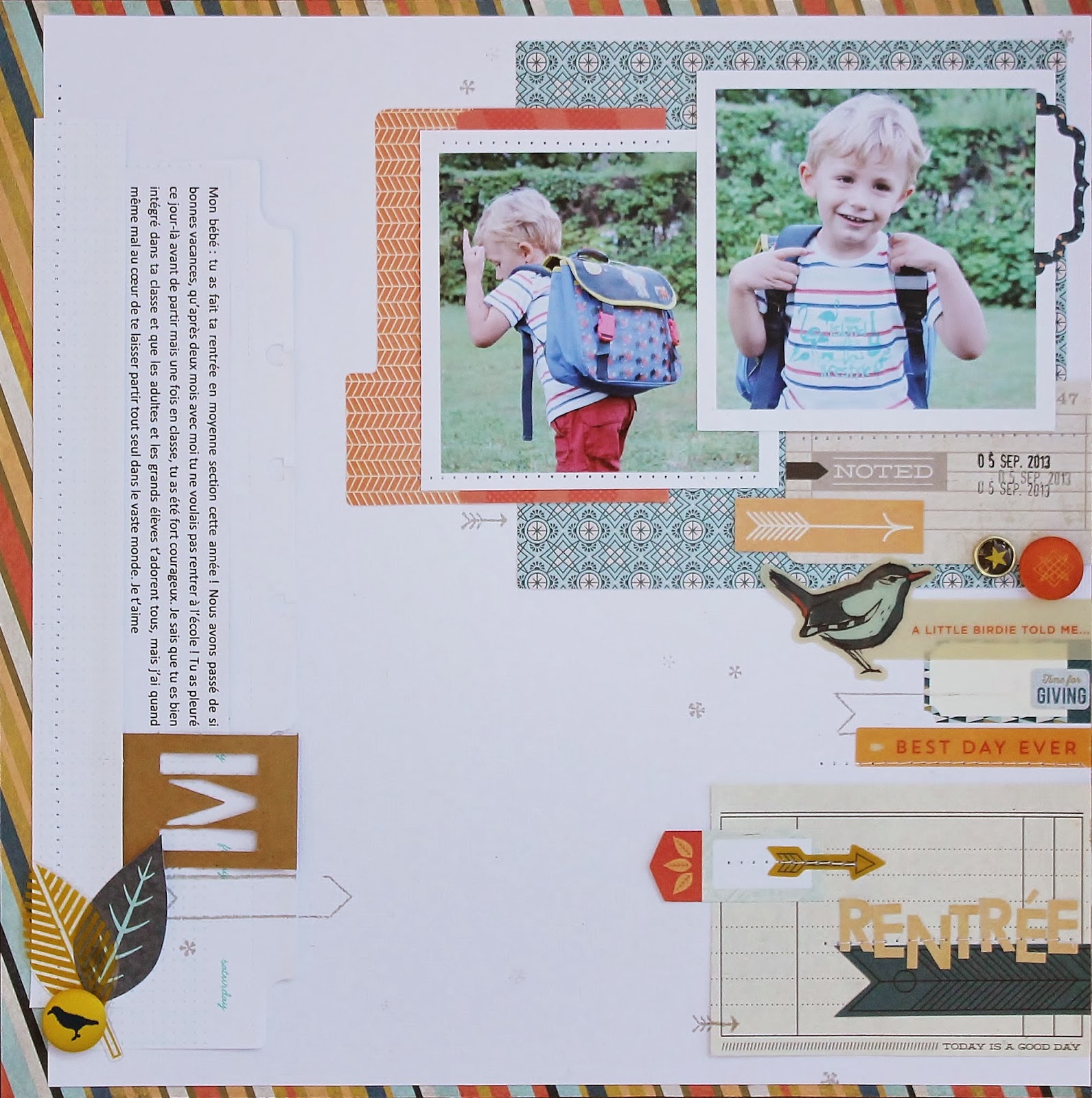 C'est la vie: { Basic Grey Persimmon layout }