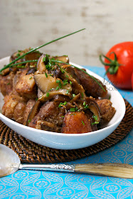 Adora's Box: CRISPY ADOBO WITH CHINESE MUSHROOMS AND CHIVES