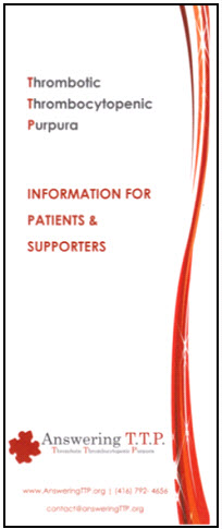 Answering TTP Thrombotic Thrombocytopenic Purpura: Roadshow: Halifax, Nova Scotia