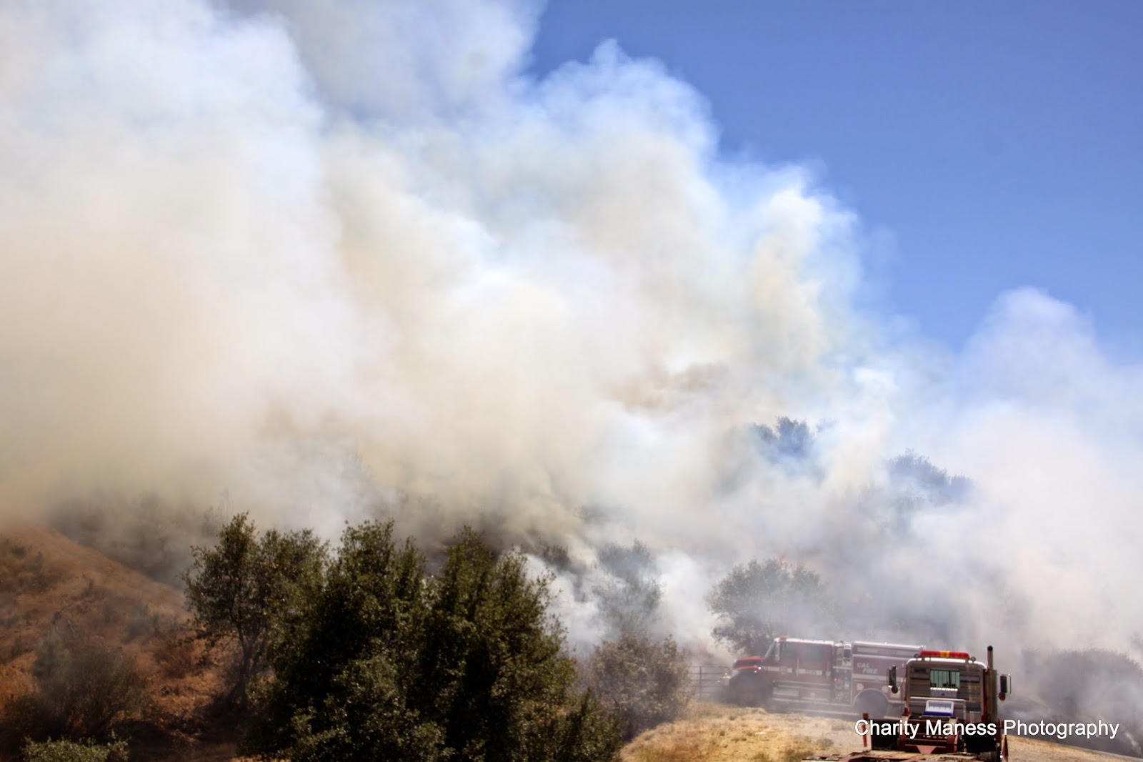 Copper Gazette: Vegetation fire Hwy 4 started by vehicle fire