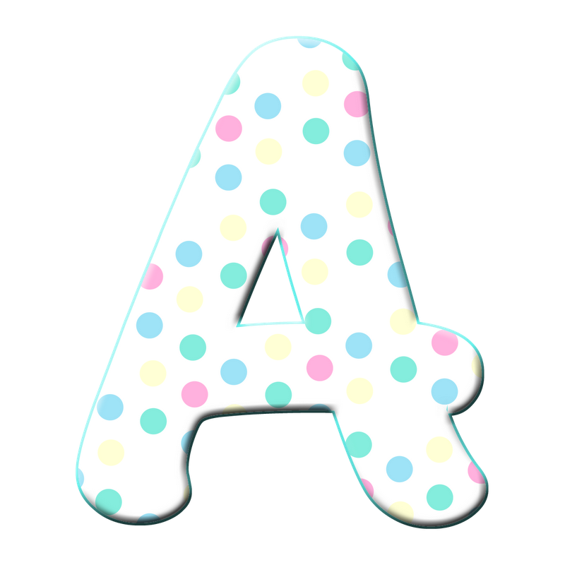 GRANNY ENCHANTED'S BLOG: "Pastel Dots" PNG Free Scrapbook Alphabet