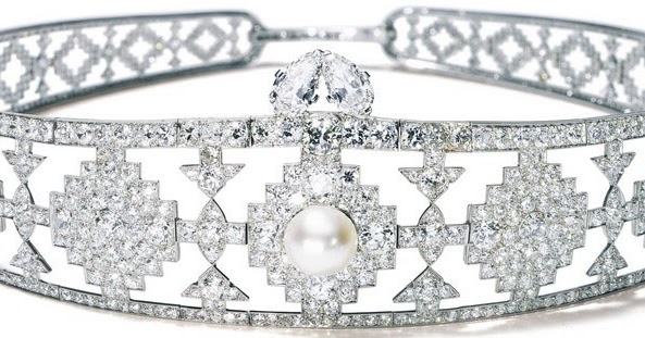Tiara Mania: Doris Duke's Pearl & Diamond Bandeau