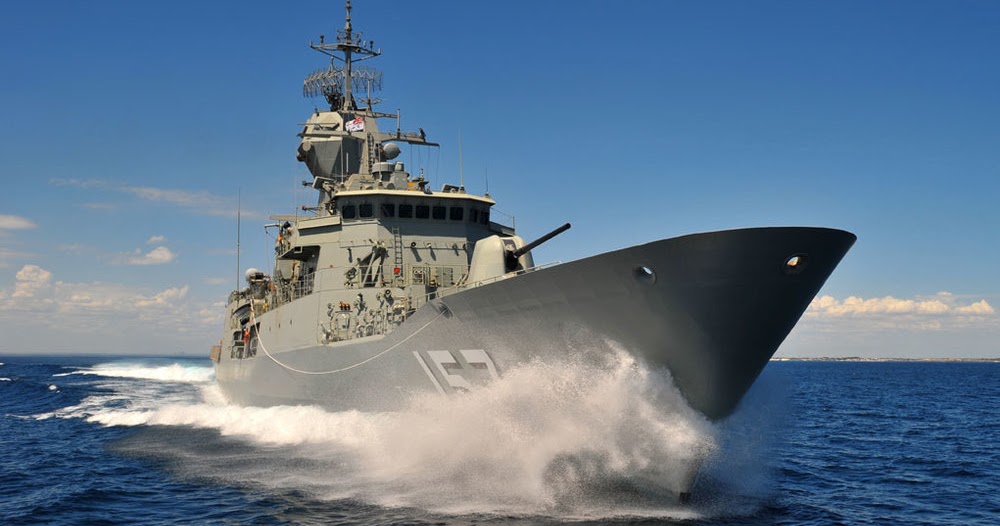 Military and Commercial Technology: First RAN Anzac-class frigate ...