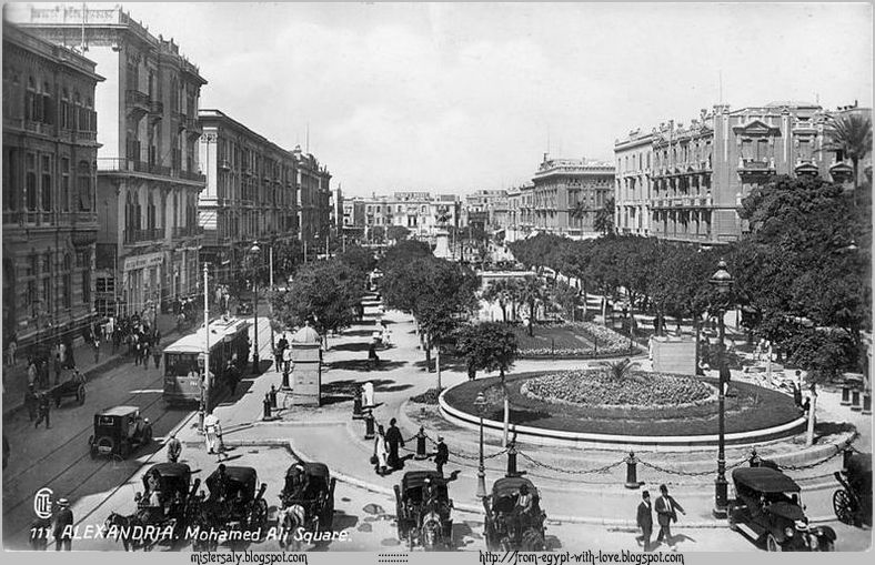 From Egypt With Love: Mansheya Square Alexandria from 1857