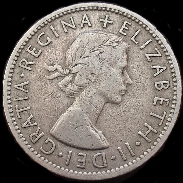 Monedas de México y el Mundo: Inglaterra: 2 Chelines de 1956