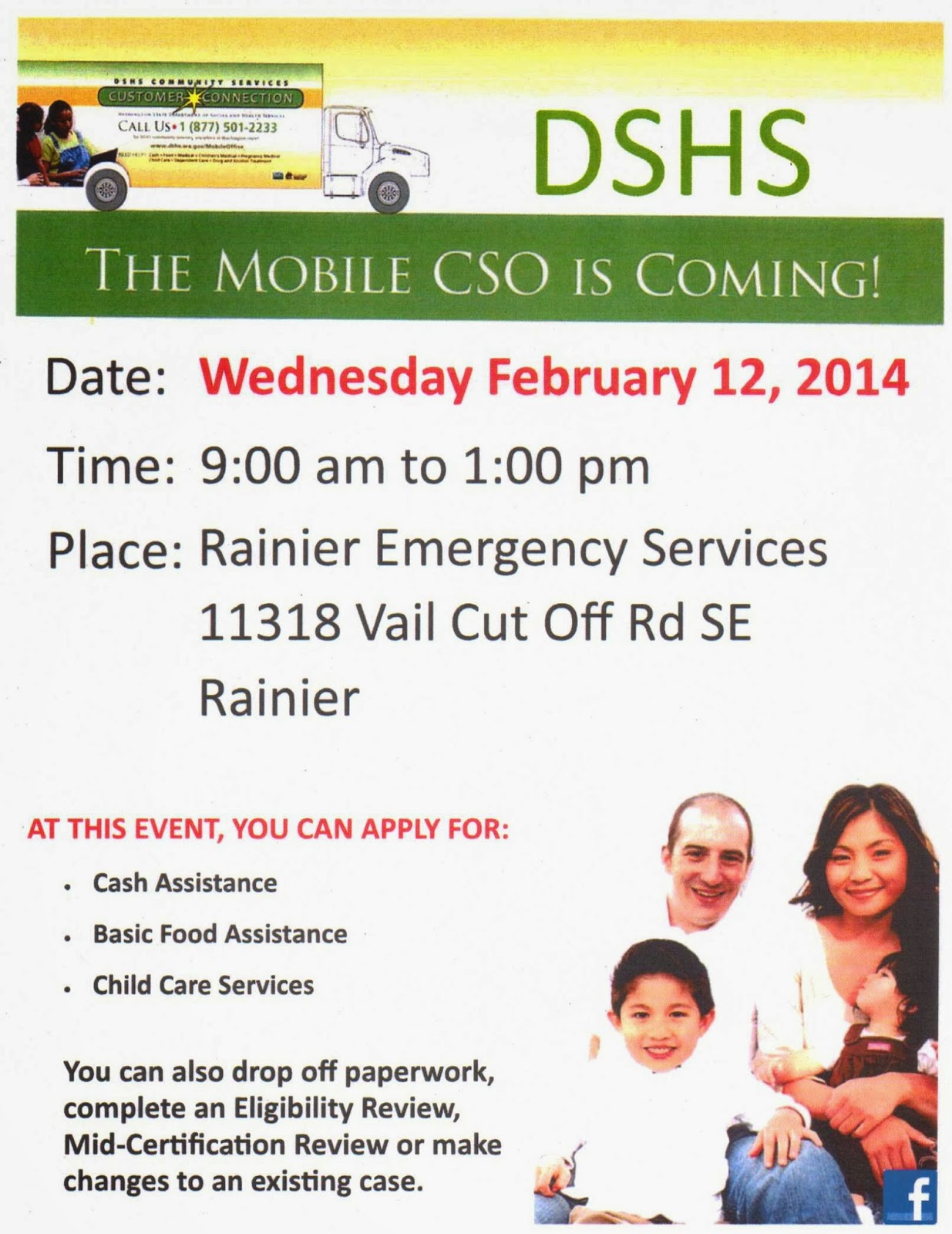 Rainier Lions Club: Mobile CSO Coming to Rainier Emergency Services!