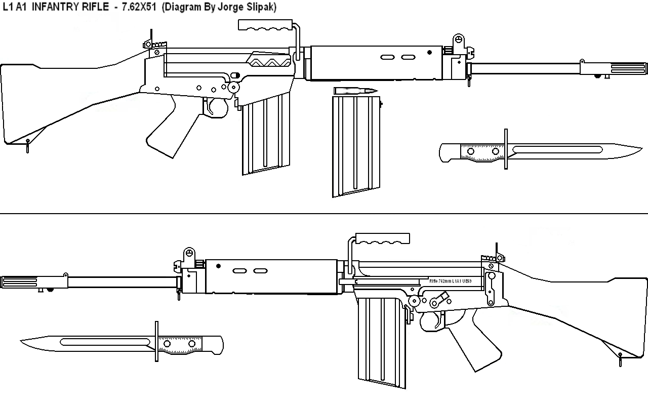 FN 49 INFANTRY RIFLE BLUEPRINTS