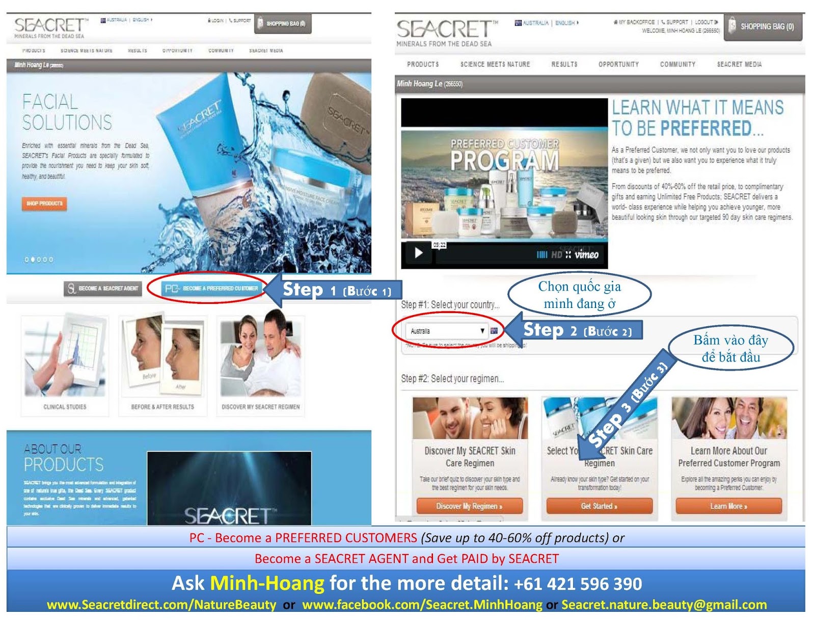 Sen Trắng: MY SEACRET PRODUCTS - PREFERRED CUSTOMER PROGRAM