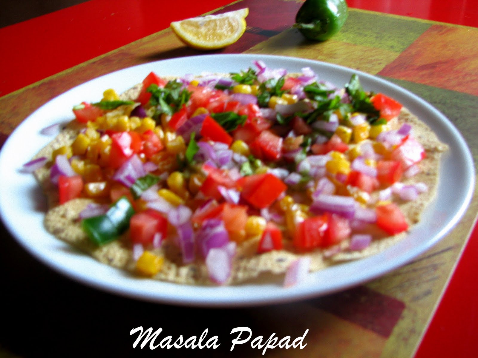 Hot pot cooking: Masala papad