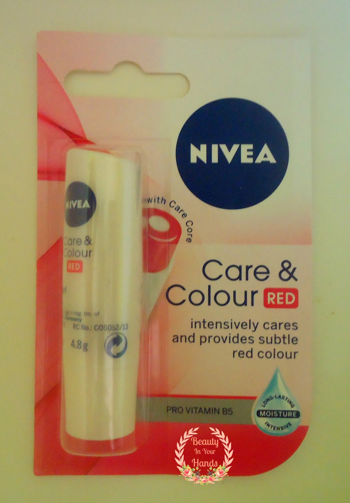 Beauty In Your Hands: Nivea Care & Colour Red Lip Balm Review