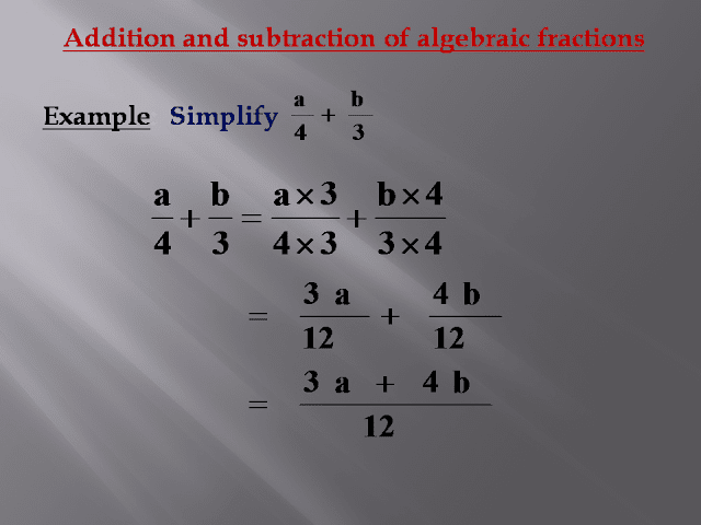 Math 9: Chapter 4: ALGEBRAIC MANIPULATION