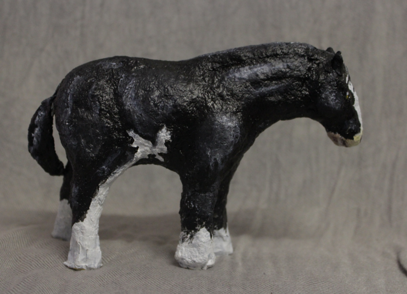 Ir(relevant) Profoundities: Art Experimentation - Paper Clay Model Horse