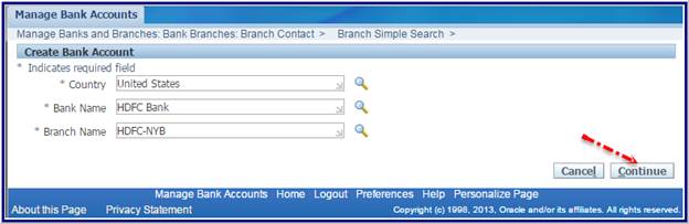 Oracle Applications: Oracle R12 Bank, Branch, Bank Account and Payment ...