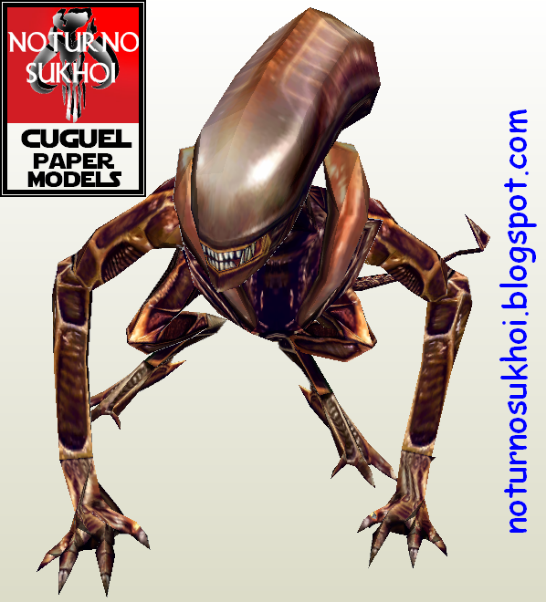 Noturno Sukhoi: Aliens_Papercraft