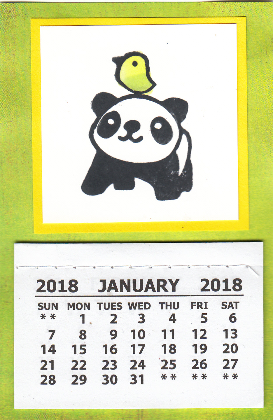 Holley's Blog: Cute Mini calendars