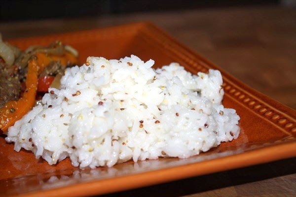 Cooking Gluten Free with Bea: Rice with Old Fashioned Mustard Grains