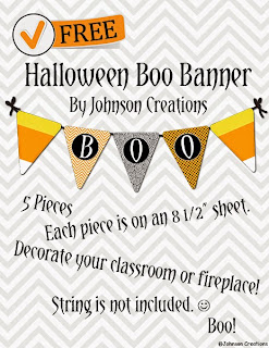 Johnson Creations: FREE HALLOWEEN BOO BANNER