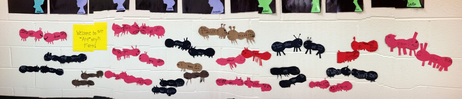 tattling to the teacher: Welcome to our "Ant"onym Farm!