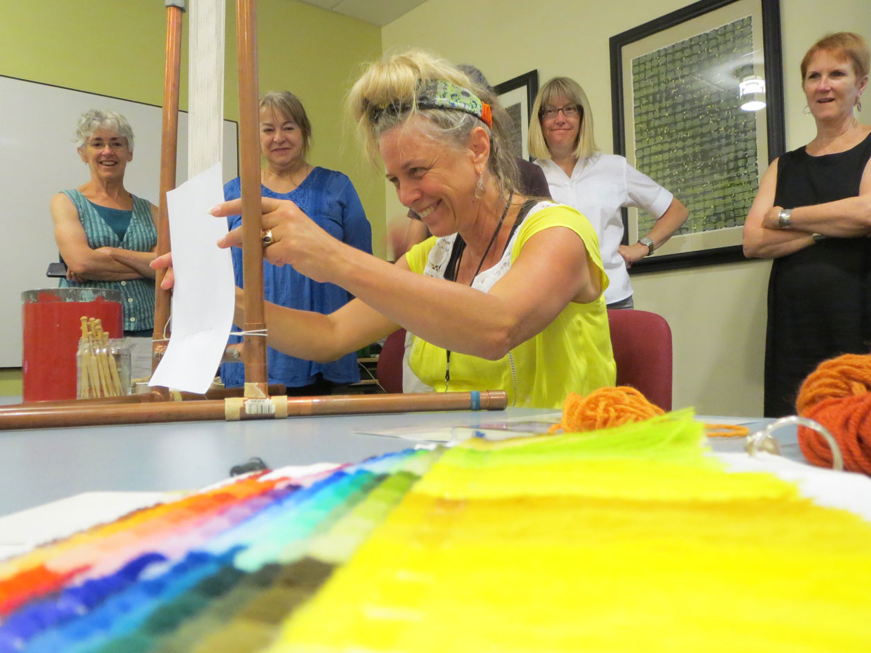 Rebecca Mezoff, Tapestry Artist: Tapestry weaving with Shelley Socolofsky