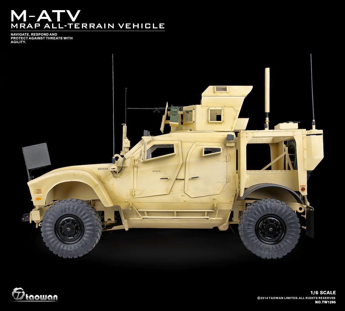 One Sixth Military Figure : Taowan M-ATV (MRAP ALL-TERRAIN VEHICLE)