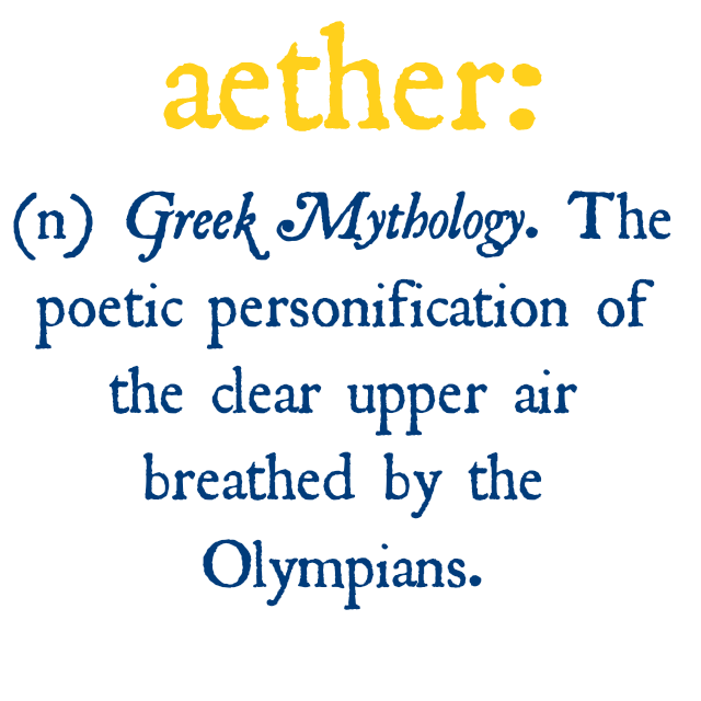 Floodmark: Word Nerd Wednesday: Aether