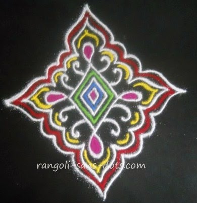 Easy rangoli designs - beginners