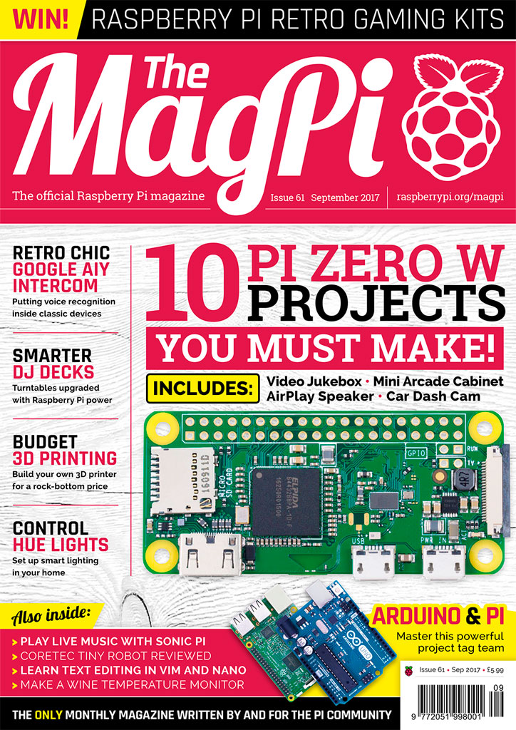 frambuesa-pi: The MagPi 61, la revista oficial de Raspberry Pi