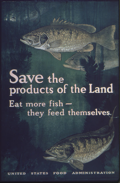 Two Men and a Little Farm: VINTAGE POSTER SUNDAY, EAT MORE FISH