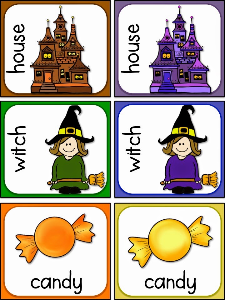 Classroom Freebies Too: Halloween Match Cards
