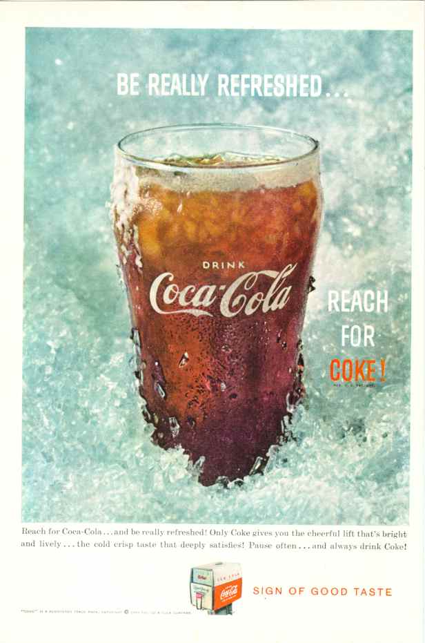 Coca Cola e a publicidade impressa nos anos 50 - História da ...