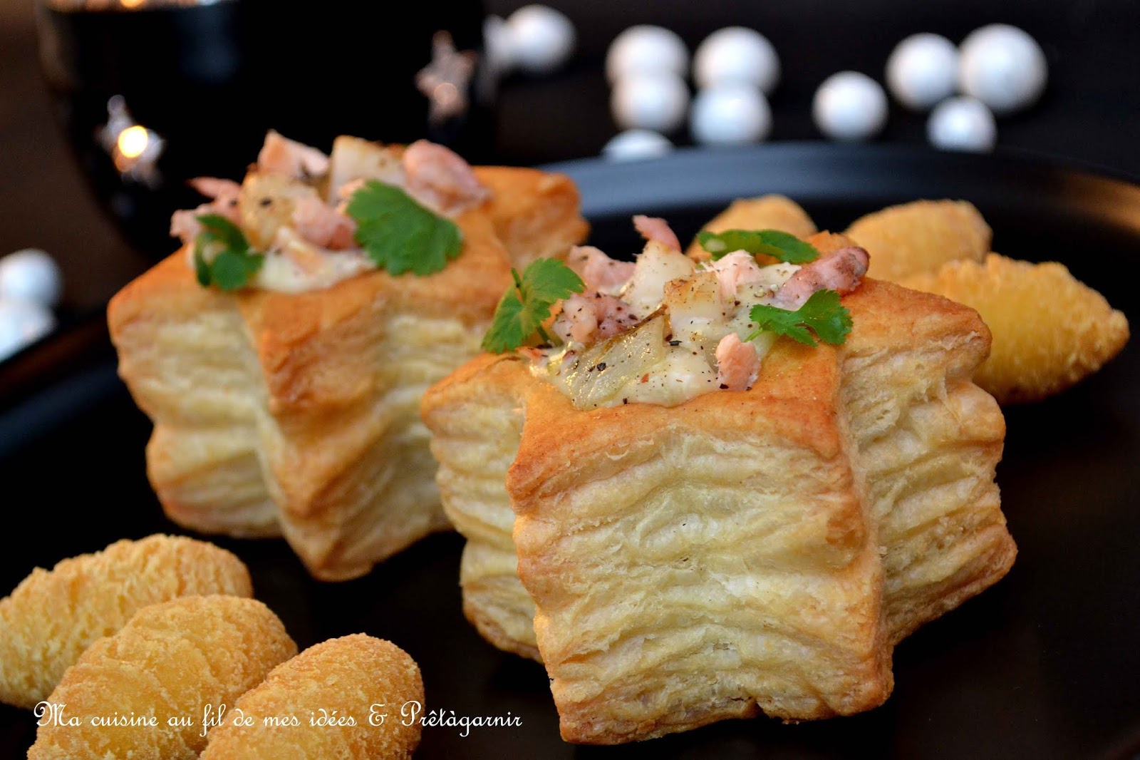 Ma cuisine au fil de mes idées...: Menu Noël : feuilletés étoiles au ...