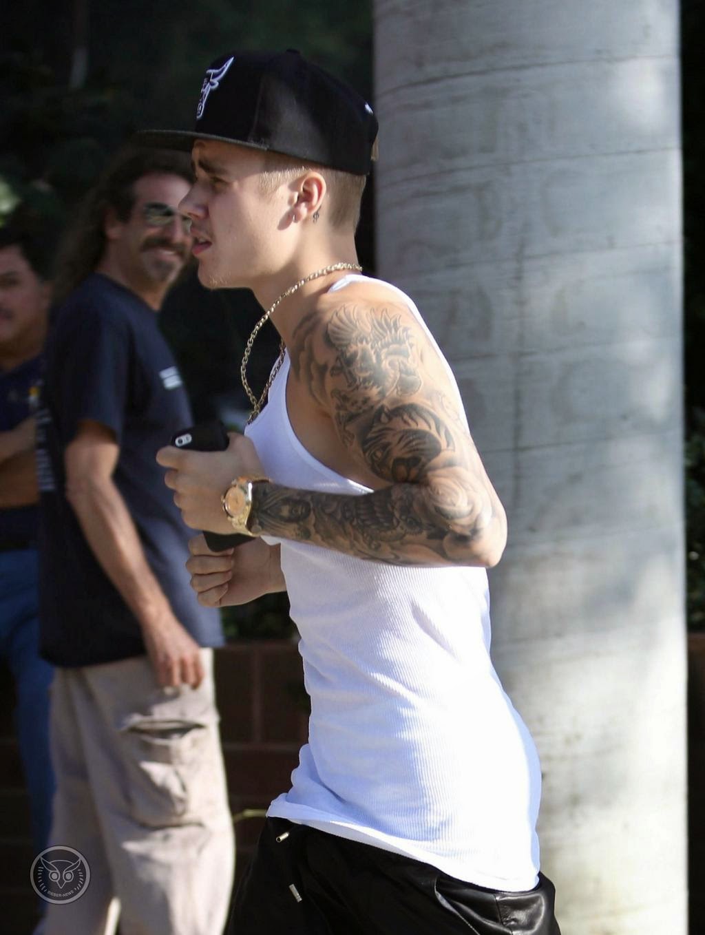 Justin y Lil Za corriendo en Hollywood ~ Justin Bieber Noticias