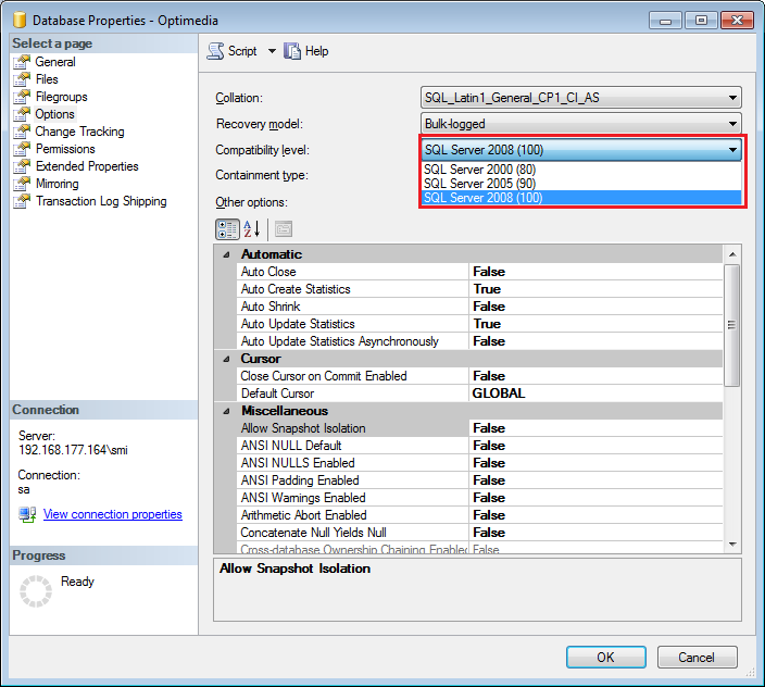 Chút kiến thức về 'Compatibility level' trong SQL Server - Chia sẻ mọi kiến thức về SQL Server