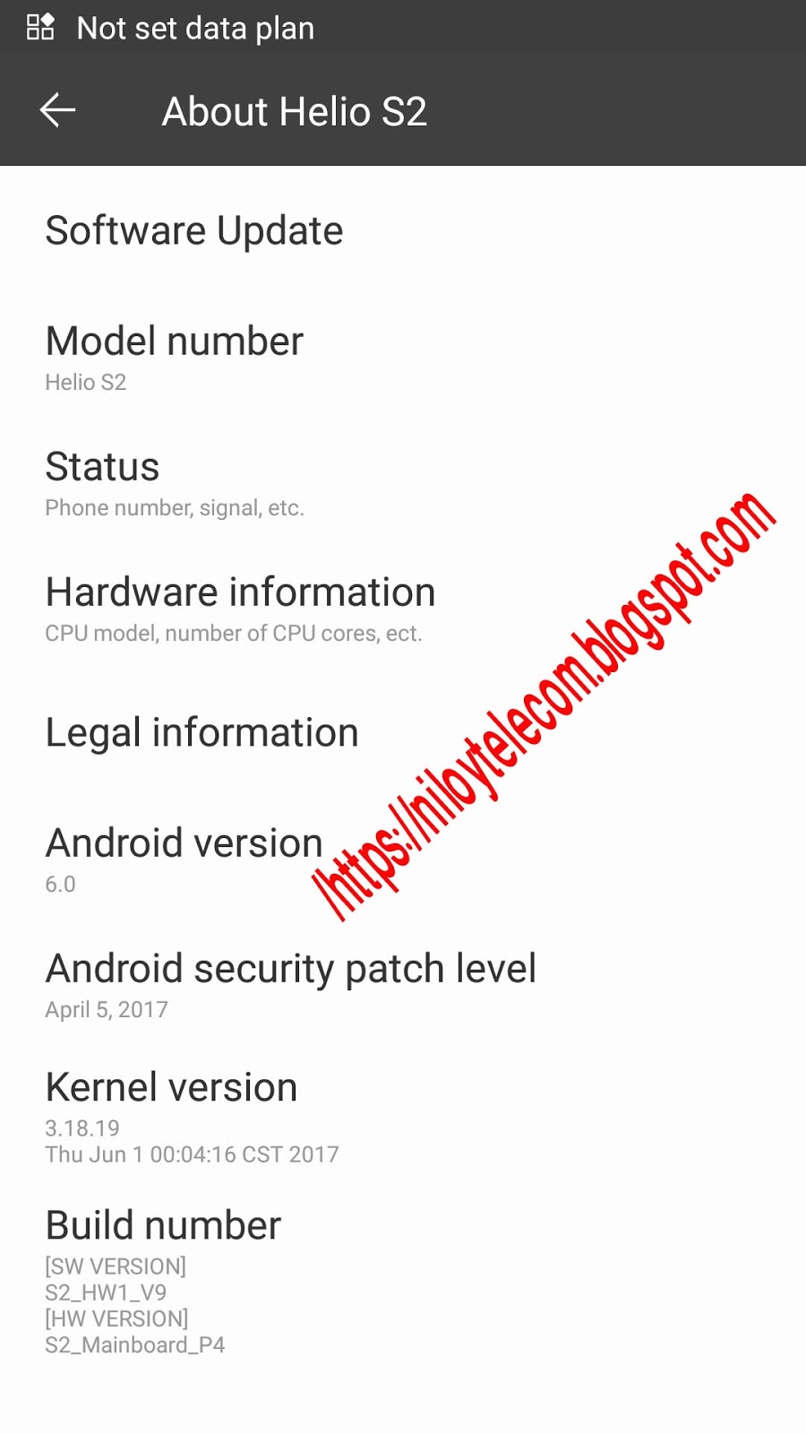 HELIO S2 MT6735 6.0 FLASH FILE FIRMWARE STOCK ROM 100% TESTED ~ NILOY ...