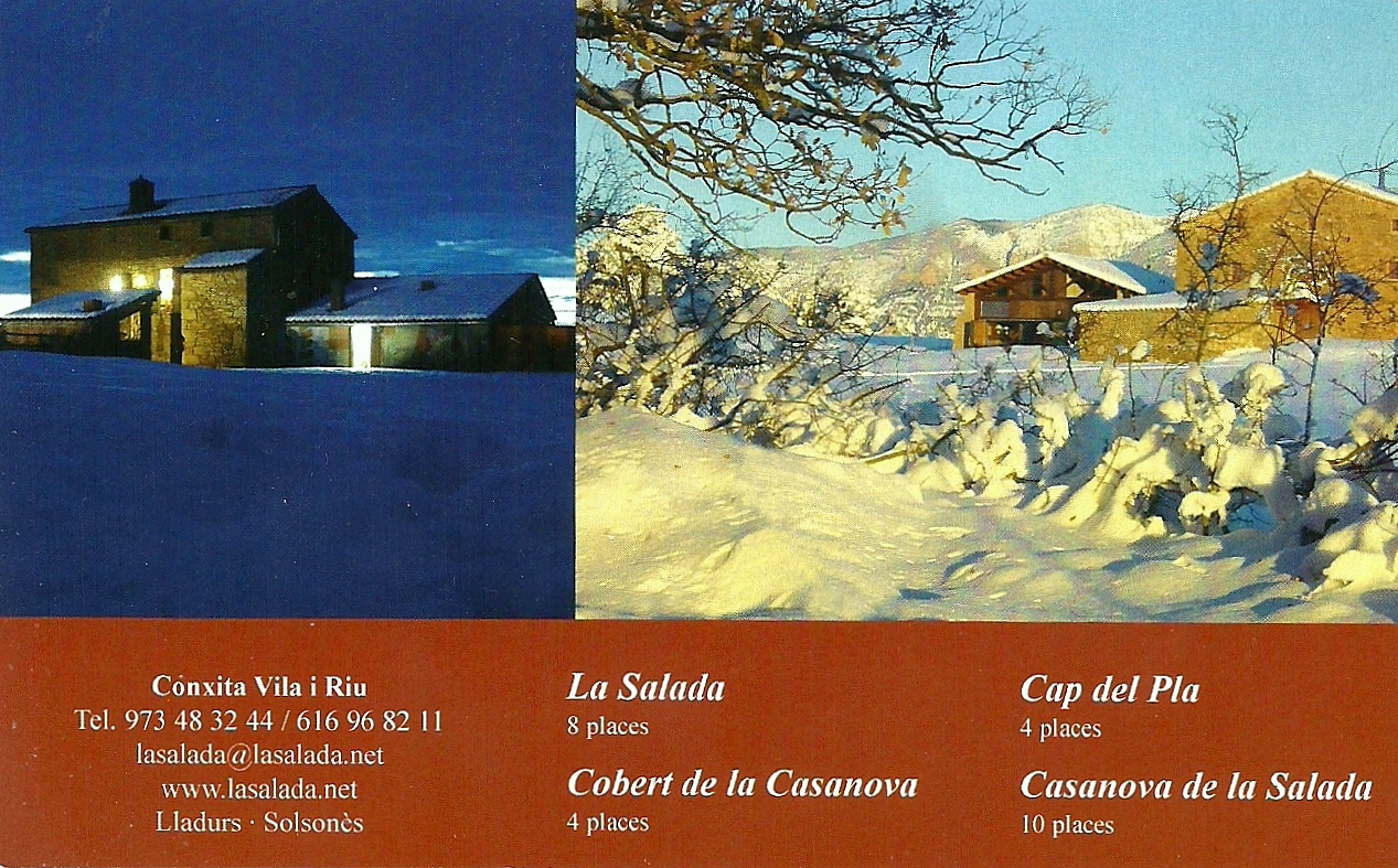 The traveler's drawer: TURISME RURAL LA SALADA, Lladurs (Solsonès ...